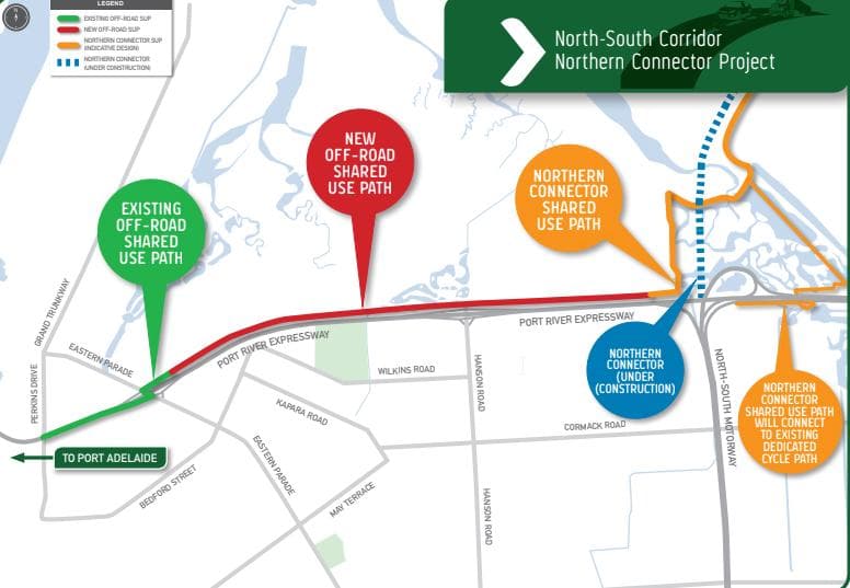 The Port River Expressway. | PortBUG: The Port Adelaide Bicycle User Group.